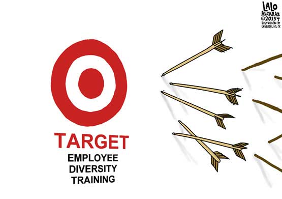 At Target, we aim for diversity! (toon) | POCHO