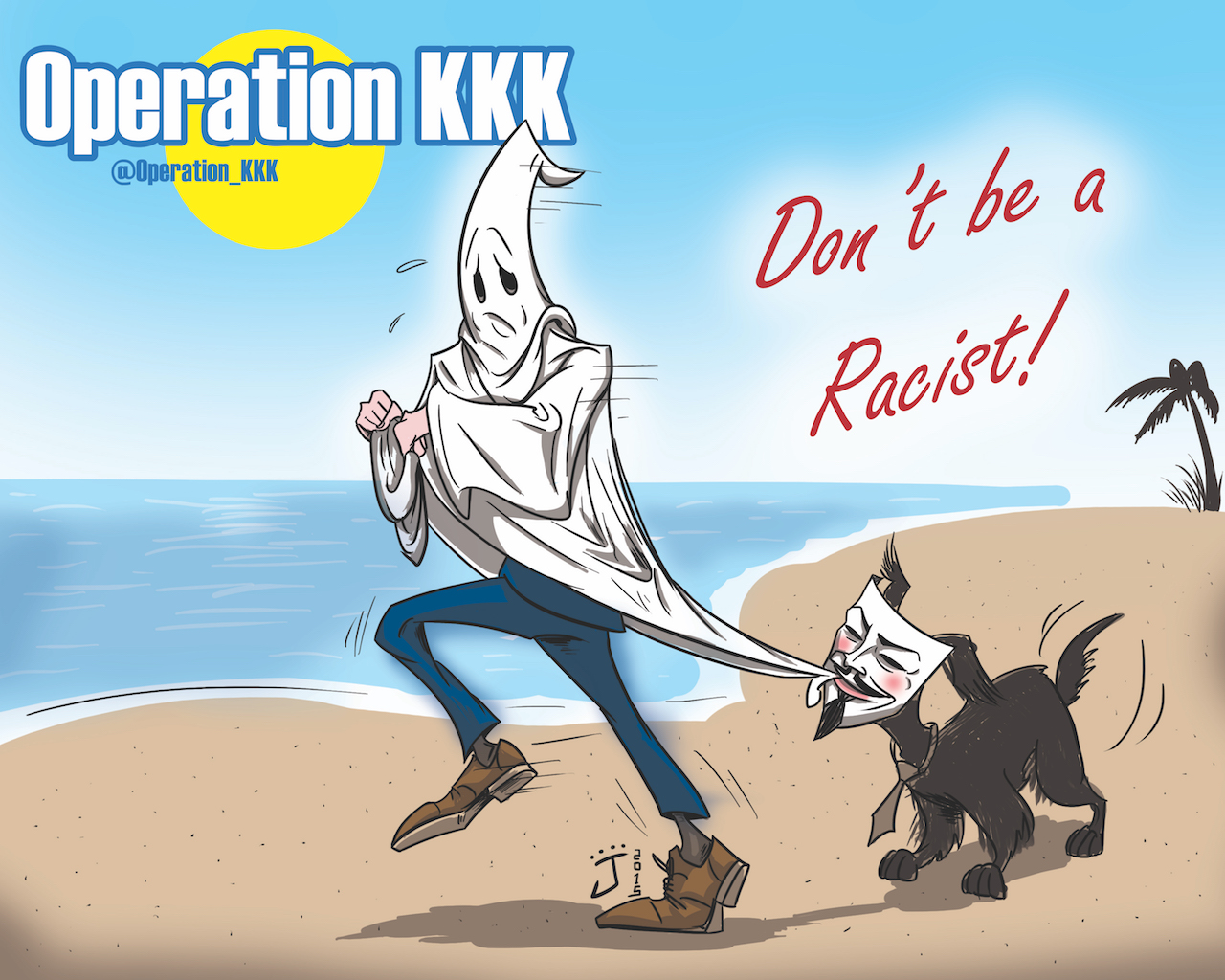 When Anonymous met the Ku Klux Klan (toon) - POCHO