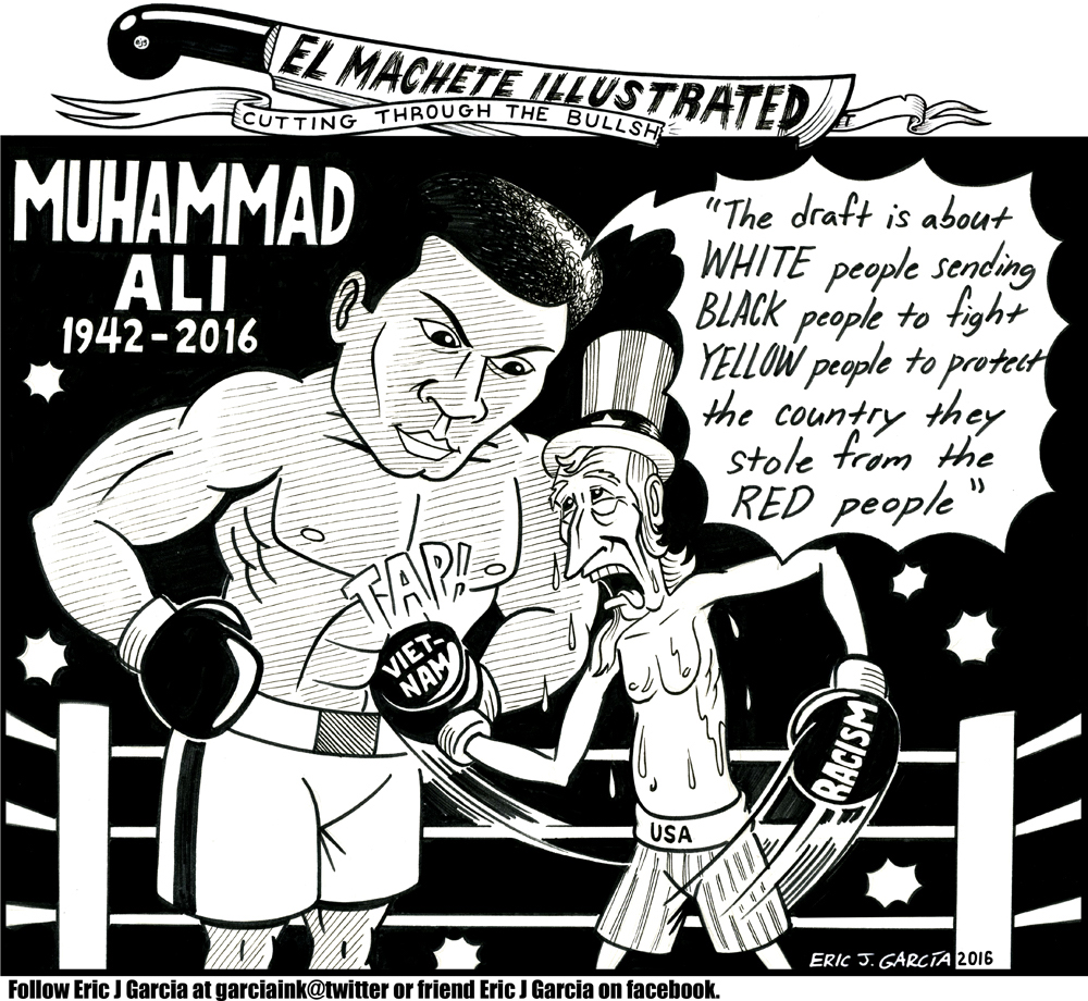 Muhammad Ali R.I.P. (toon) - POCHO