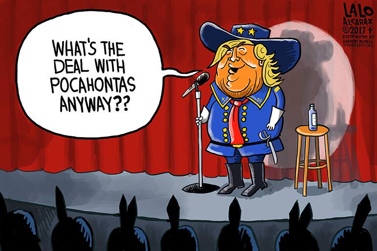 Donald 'Custer' Trump, stand up comedian (toon) - POCHO