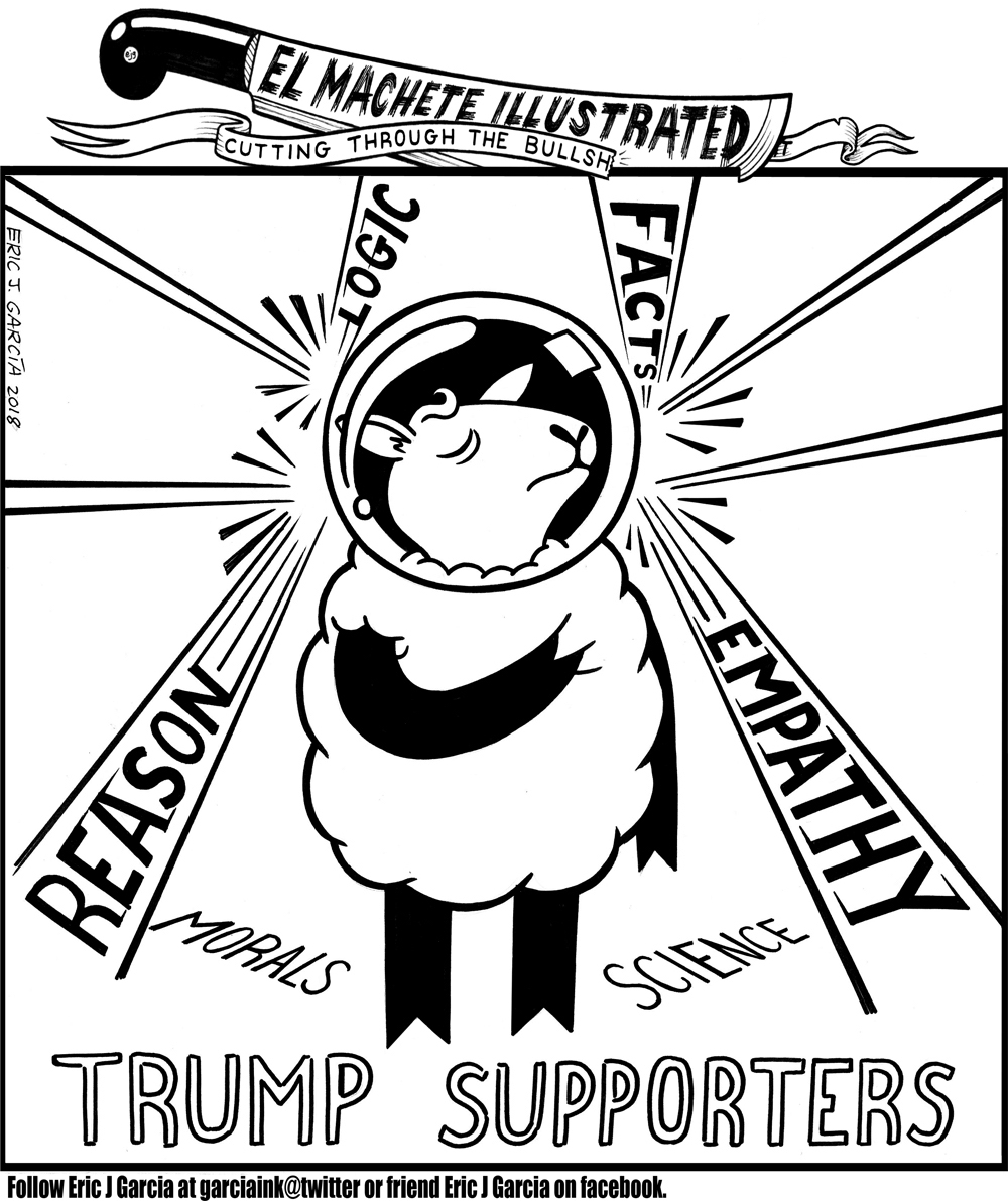 Who are Trump's supporters? Power to the Sheeple? (toon) | POCHO