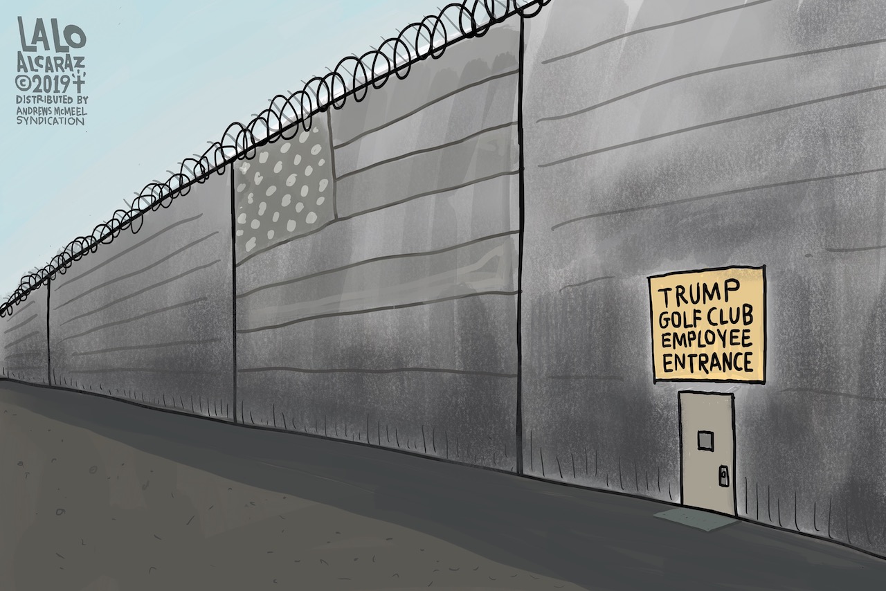 New photo documents Trump's wall-building experience (toon) - POCHO