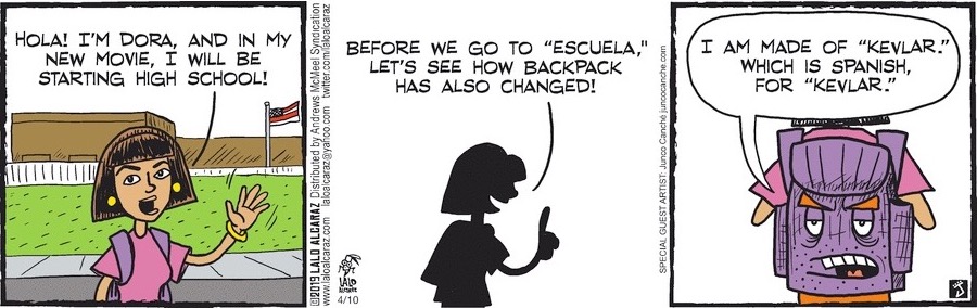 La Cucaracha: 'Thoughts and prayers' for Dora the Explorer? (toon) - POCHO