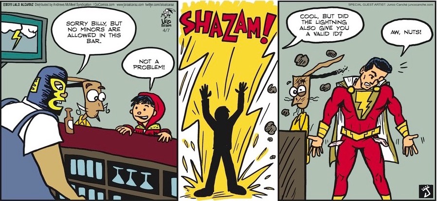La Cucaracha: Baby Billy Batson walks into a bar ... (toon) - POCHO