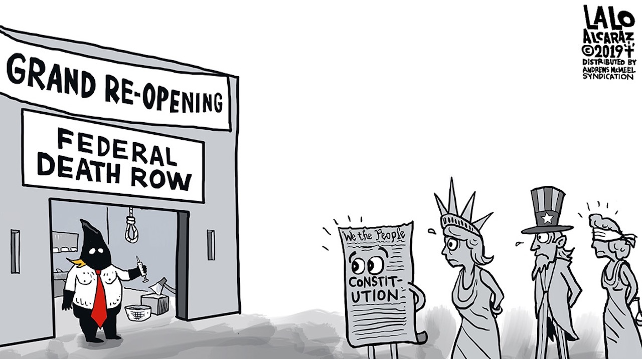 Grand Re-Opening: Federal Death Row (toon) - POCHO