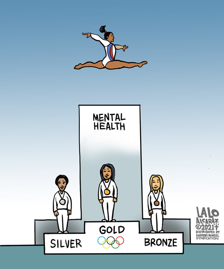 Lalo Alcaraz: Simone Biles Wins Again! - POCHO