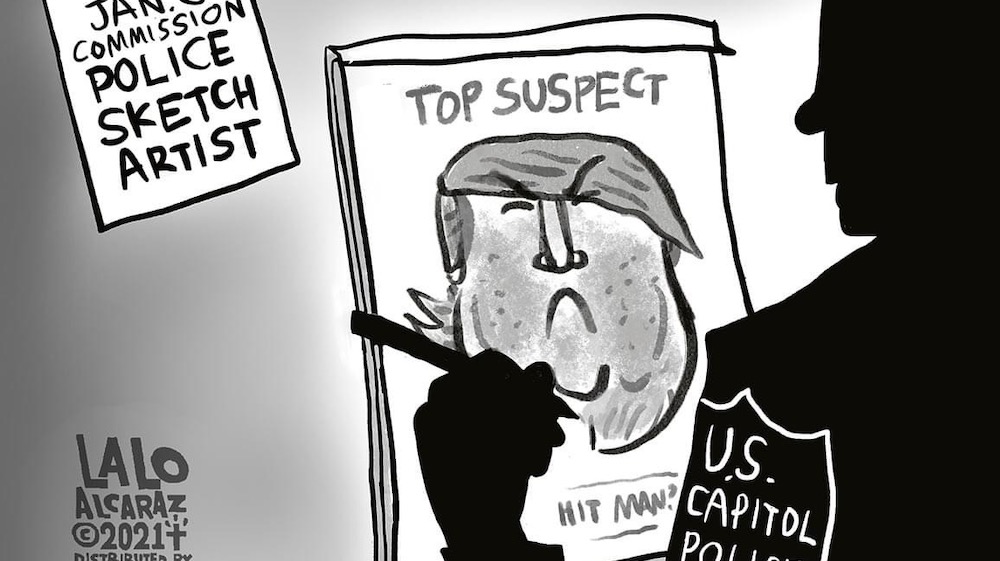 Police sketch artist draws top January 6 suspect – as seen on TV - POCHO
